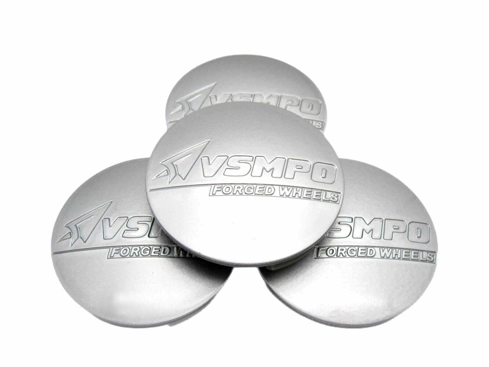 Колпачки заглушки на литые диски ВСМПО/VSMPO 58 мм серебристые 4 шт.