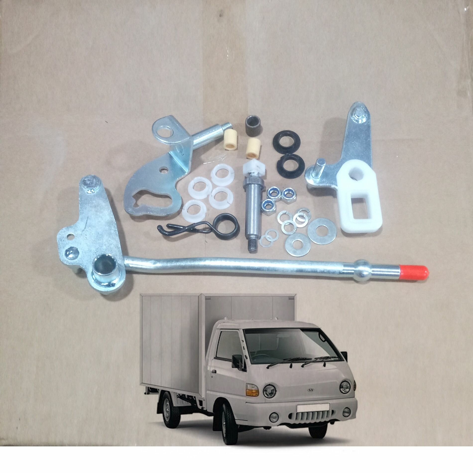 Ремкомплект кулисы Hyundai Porter 1. Без площадки. Втулки ручки КПП Портер-1. Комплект.