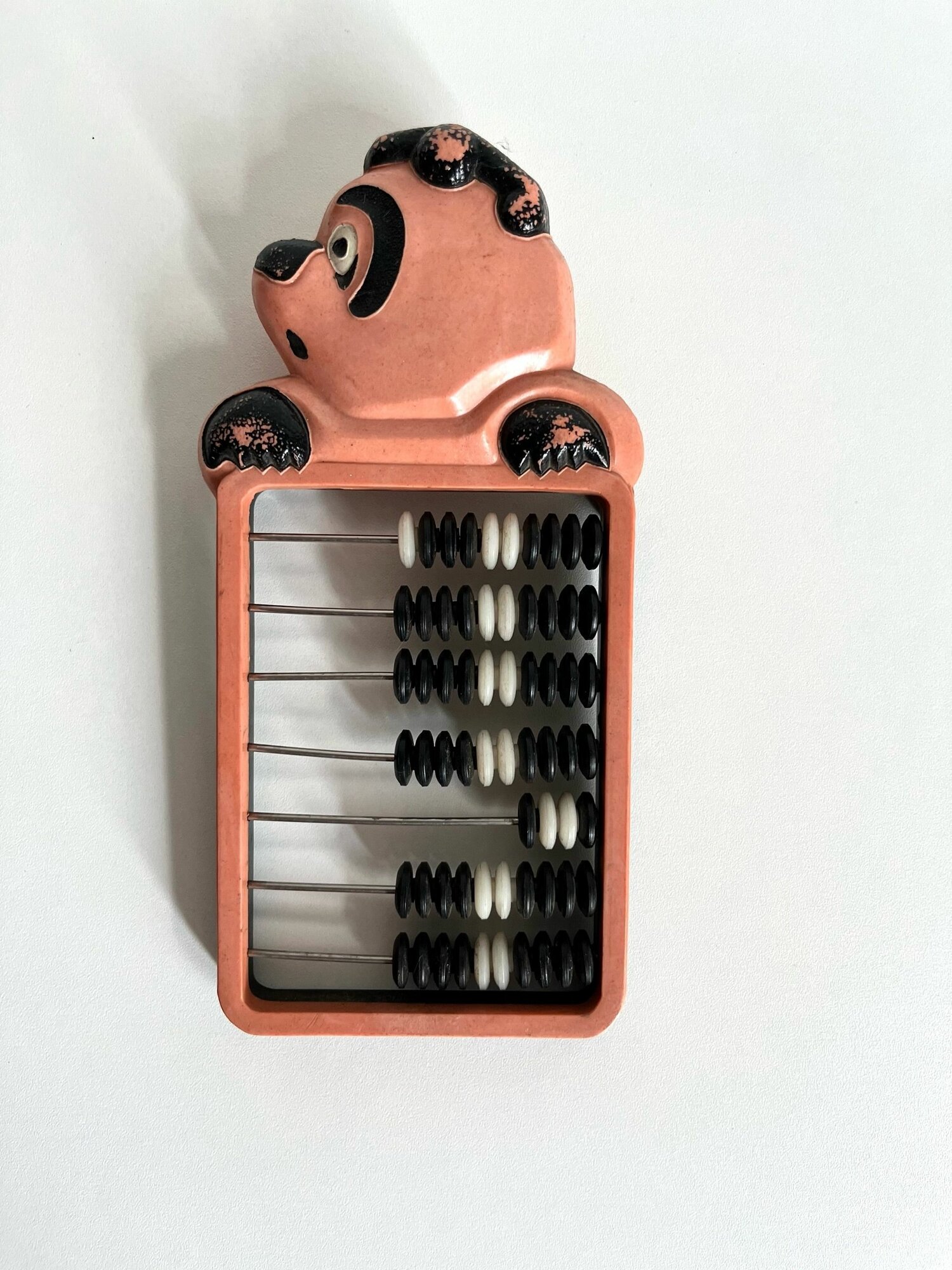 Канцелярия винтажная. Счеты детские "Винни-Пух" Пластик. СССР. Размер: 22 х 10.5 см.