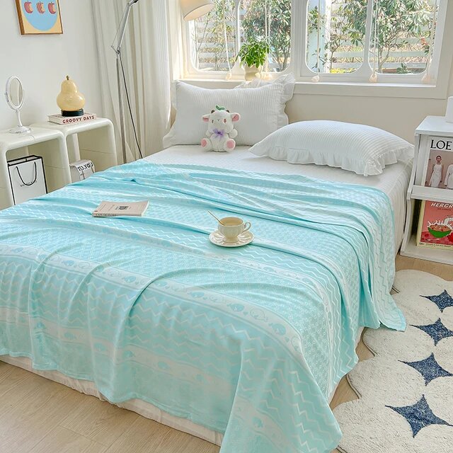 Новое летнее одеяло из 100% бамбука класса A, чистое натуральное растительное дышащее одеяло, охлаждающие одеяла, мягкое, приятное для кожи, прохладное одеяло