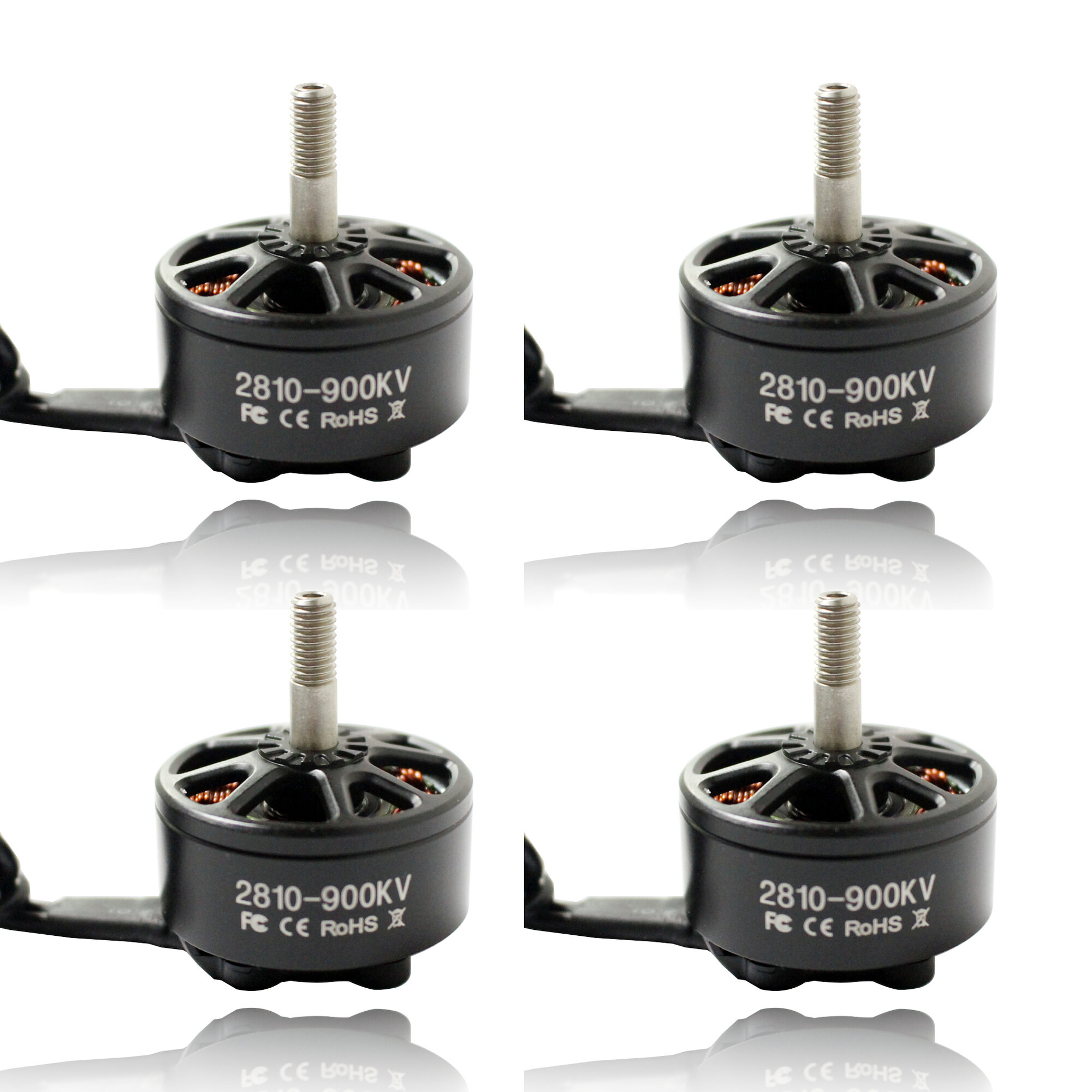 2810 4PCS Бесщеточные двигатели для дрона 4-6S, X2810 900KV / 1200KV, длЯ игрушеЧных самолетов FPV