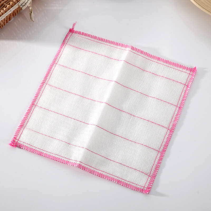 Оптовая продажа Tingmei утолщенная ткань для мытья посуды хлопчатобумажная мягкая двусторонняя абсорбирующаяся кухня