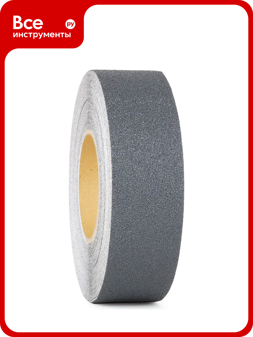 Универсальная противоскользящая лента Vell, серый (50 мм х 18,3 м) 400196