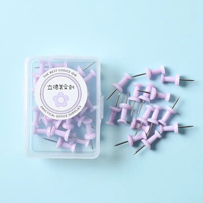 Цветные булавки для пробковой доски Сиреневый, Purple S-40 pieces