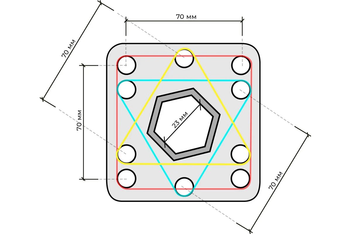 SKIPER Вал для фрез 200 мм x 23 мм, 1 съёмная секция, 00-00007995, стандарт