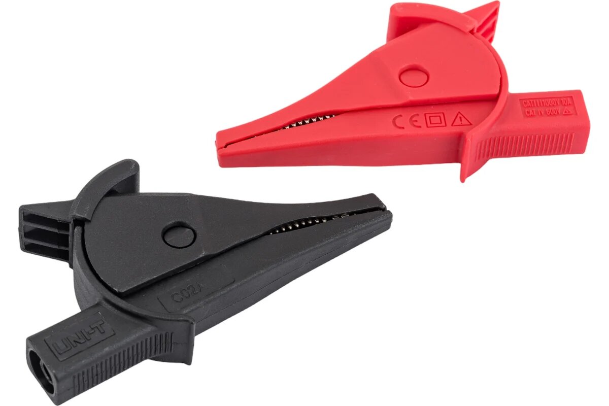UNI-T UT-C02A крокодилкомплект красно-черный CAT III 1000V CAT IV 600V 10A 00-00005629