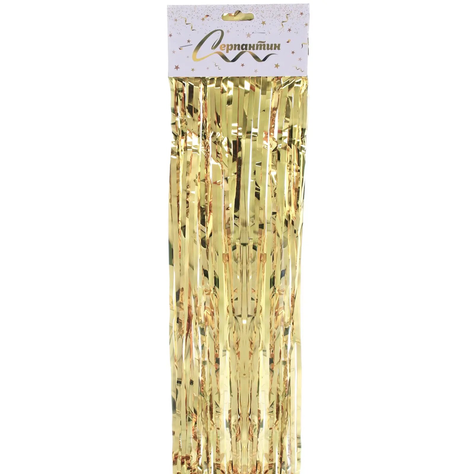 Серпантин 'Классика' 2м, цвет шампань, для новогоднего декора