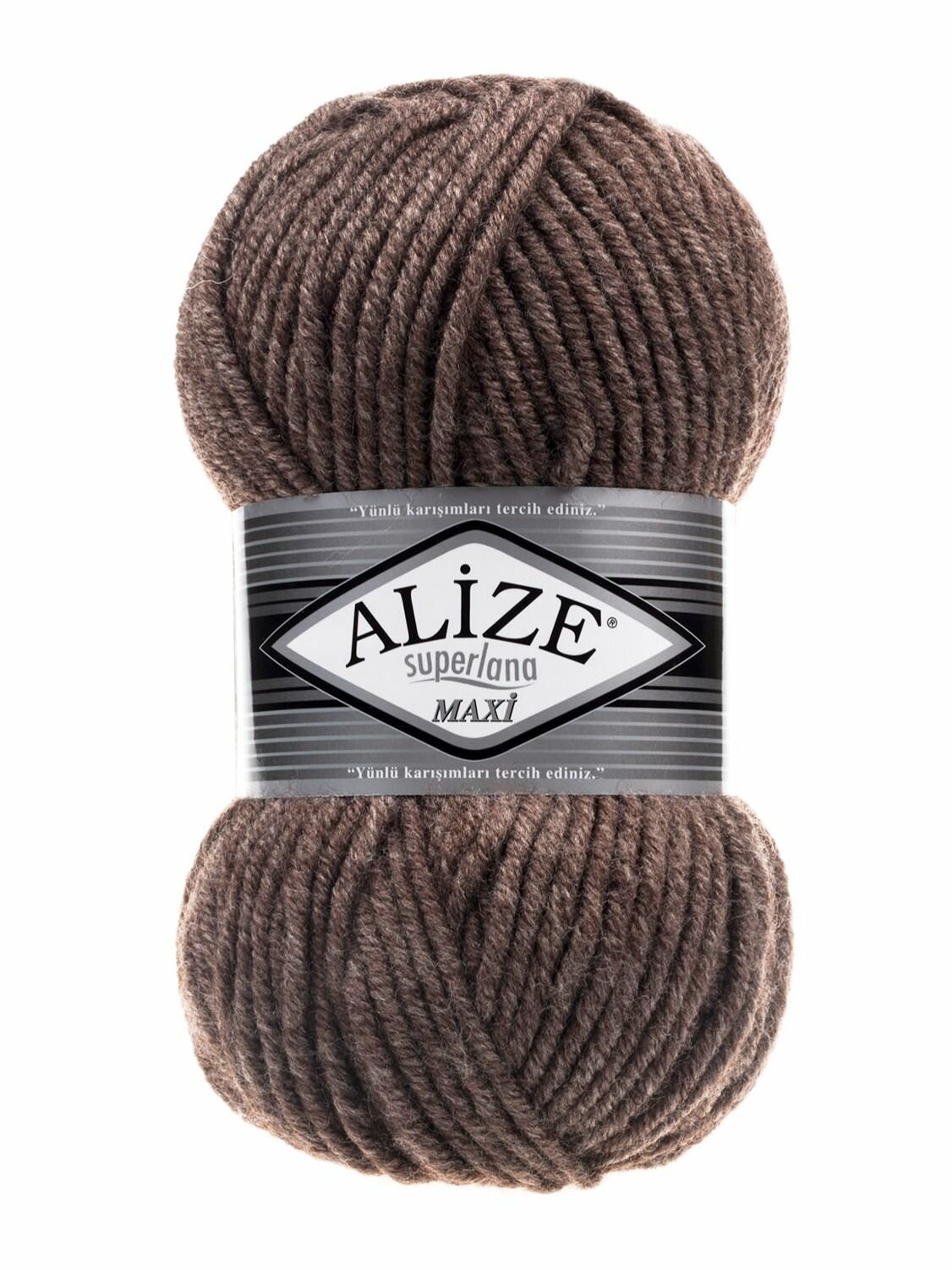 Пряжа Alize Superlana Maxi №240, 25% шерсть 75% акрил, 500гр.