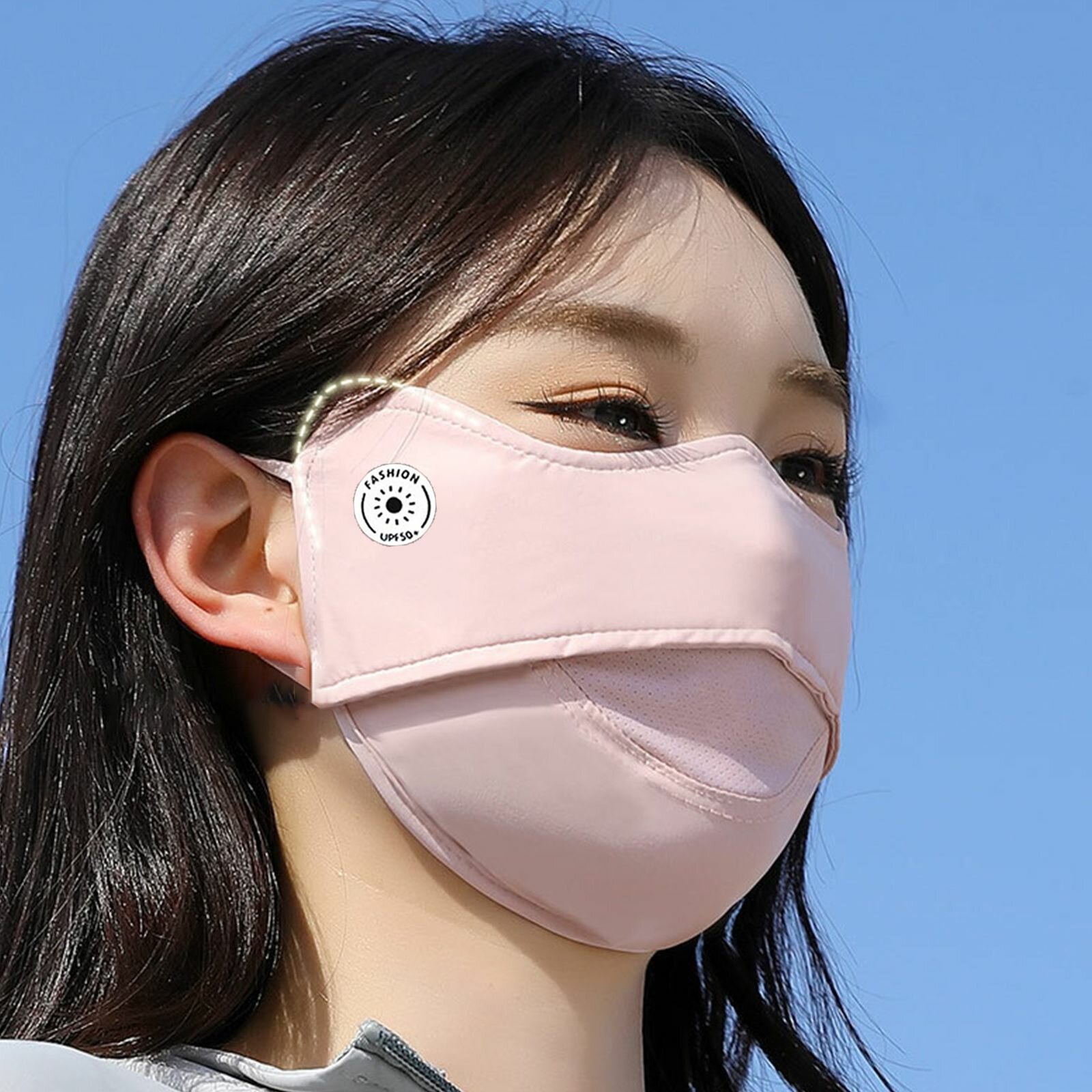 Эластичная маска для лица с полным покрытием технология блокировки летнего использования на улице