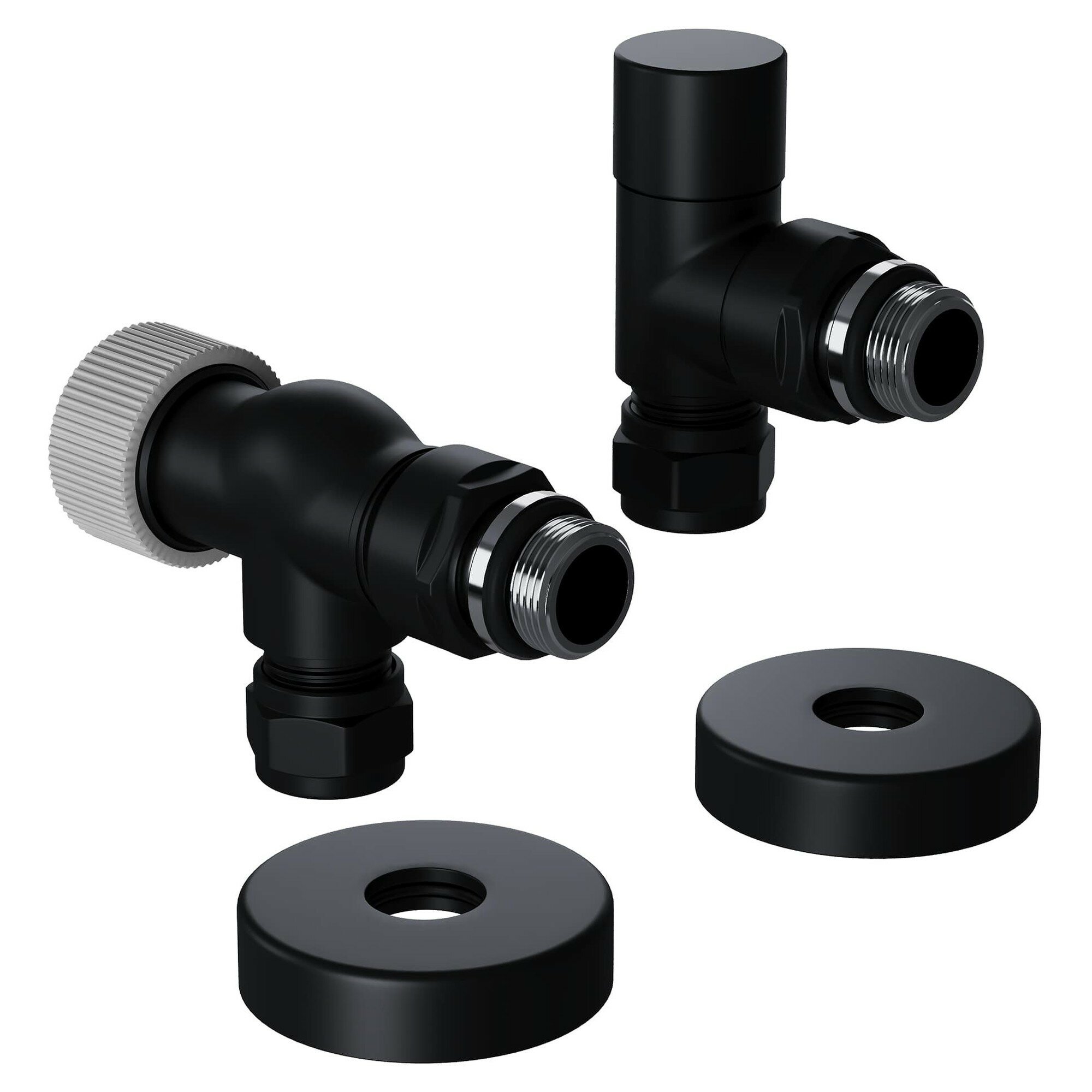 Набор термостатический осевой Royal Thermo Design Pro 15мм М30х1,5 (Черный)