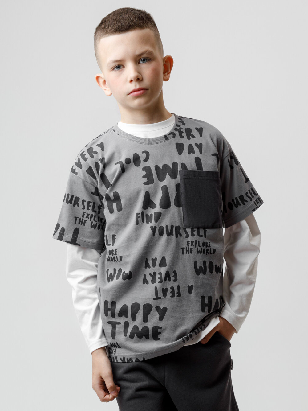 Футболка КР 302845/темно-серый 4015 Н028 к596