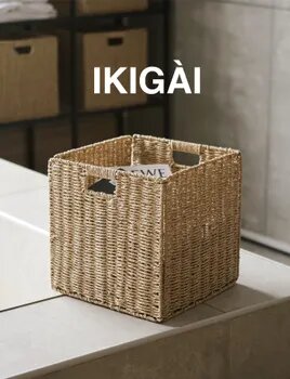 IKIG I Корзина для хранения длина 30 см, ширина 30 см, высота 30 см.