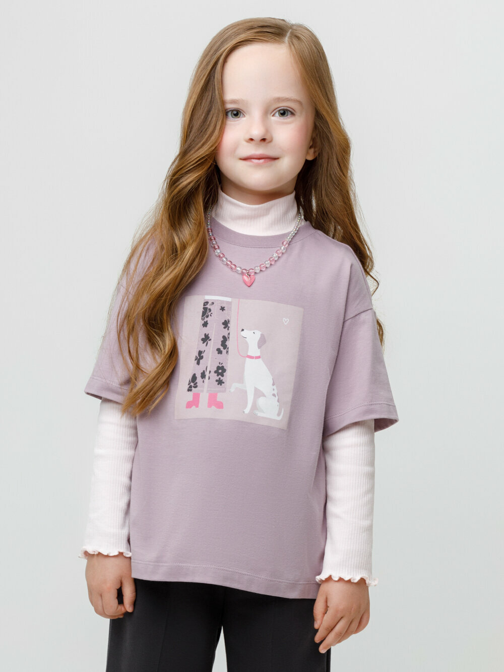 Футболка КР 302866/сиреневый 3304 к617