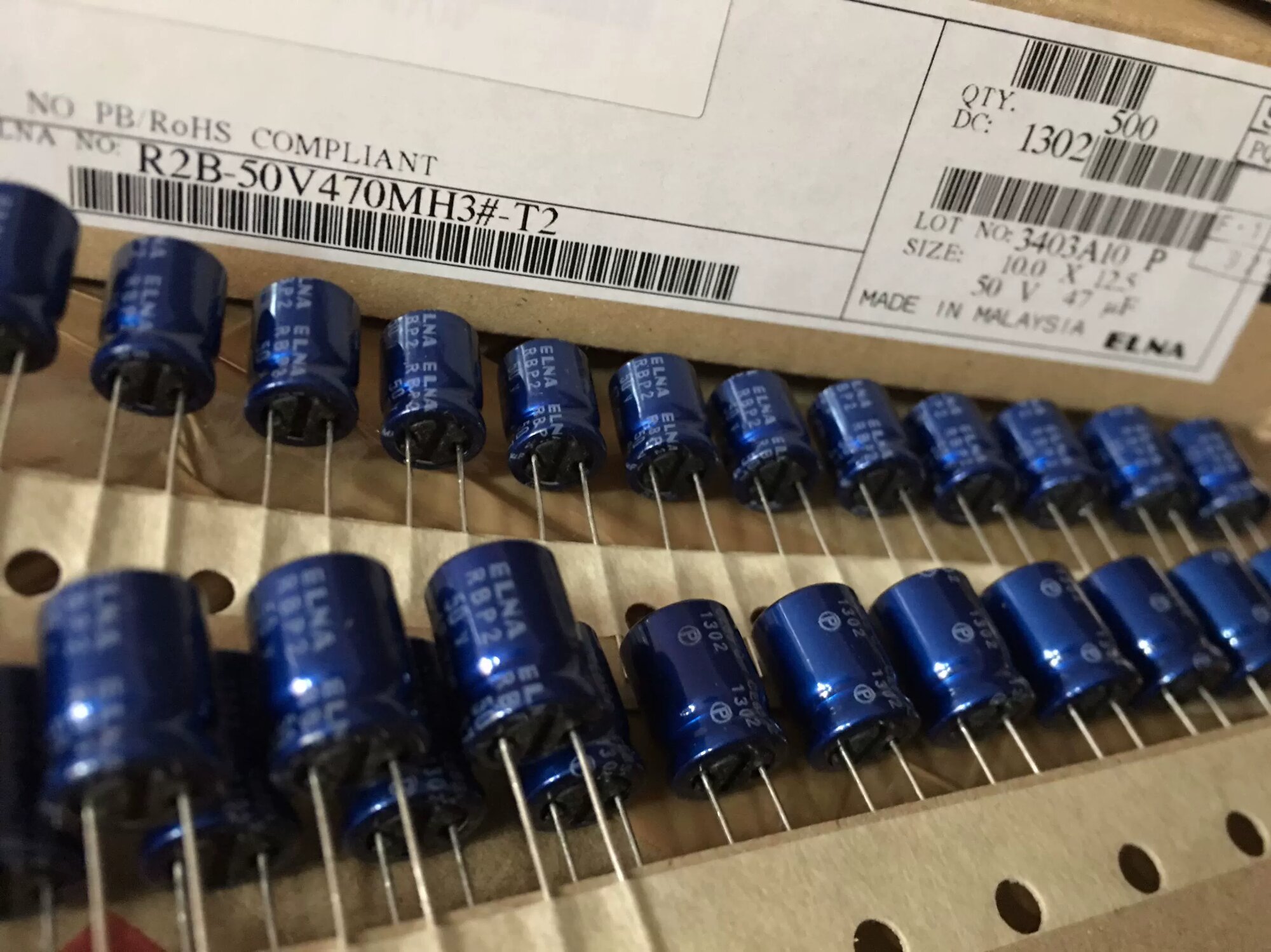 ELNA R2B серии 50V47UF/50V BP Аудио электролитические конденсаторы 10шт цена