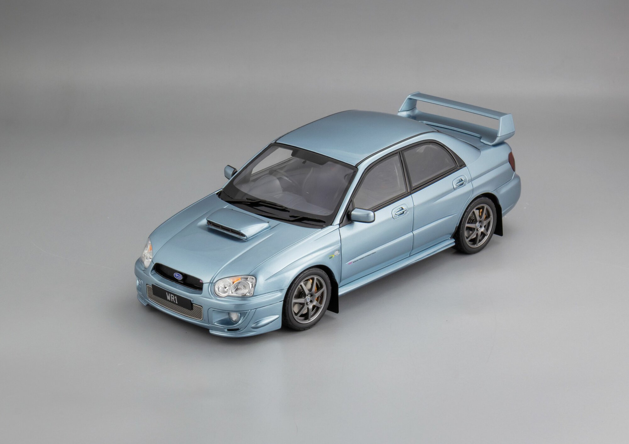 Модель автомобиля Otto Mobile Subaru Impreza WRX, масштабная, коллекционная, 1/18, голубая