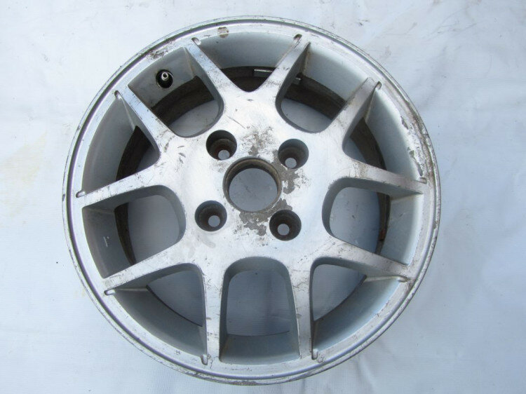 Диск литой R15 6JX15 ET44 96828059 96470023 PCD 4x115 DIA 55 мм Шевроле Лачетти 4 болта 10 лучей