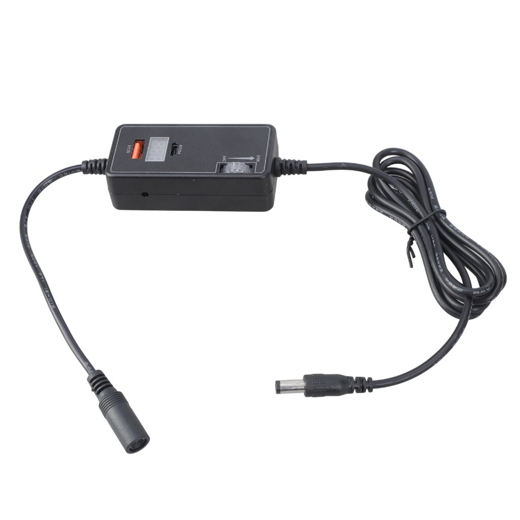 DC5521 0-12V 3A Регулируемый Адаптер Питания Воздуходувки Бесступенчатый Регулятор Скорости Вентилятора