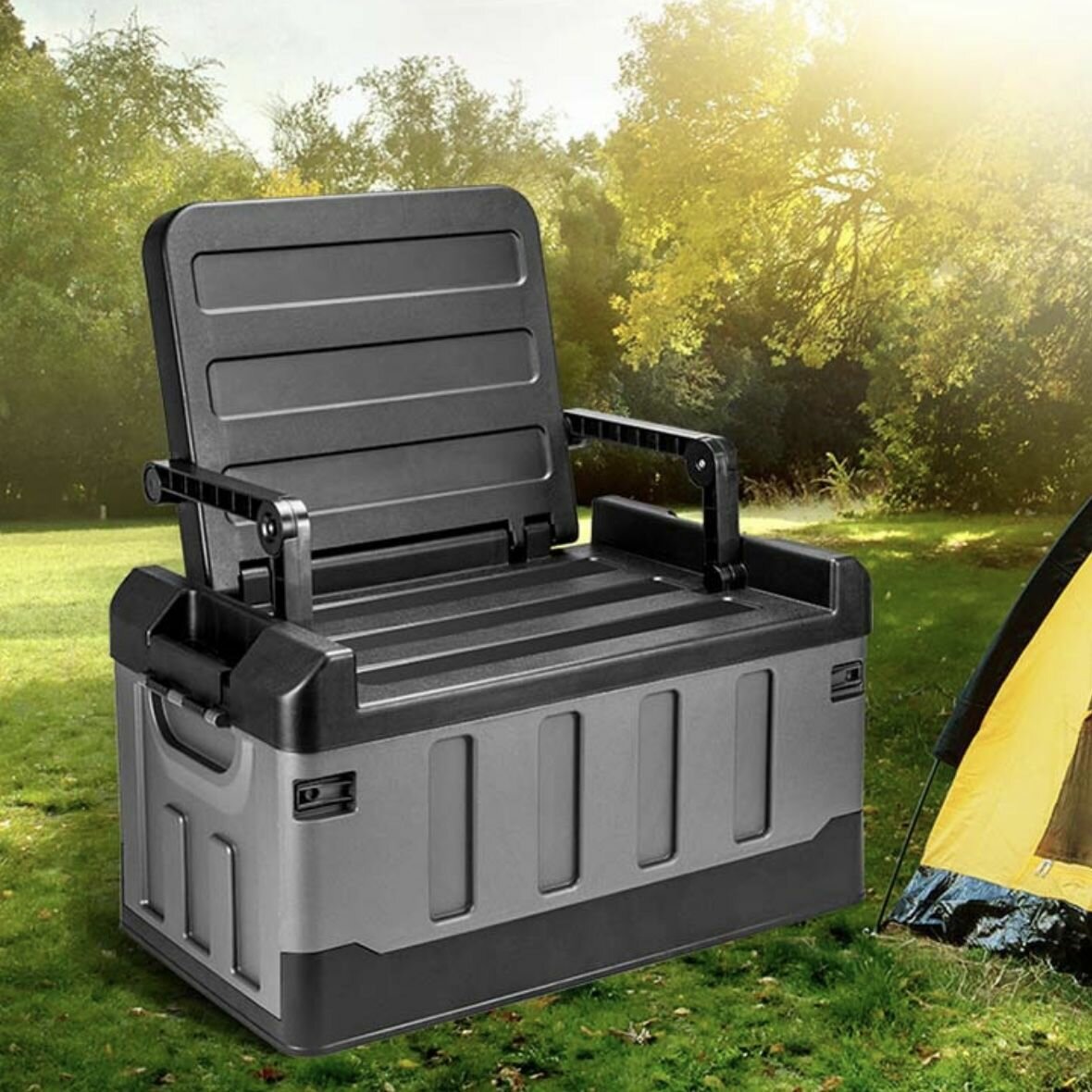 Ящик для хранения длина 58 см, ширина 34 см, высота 34 см.