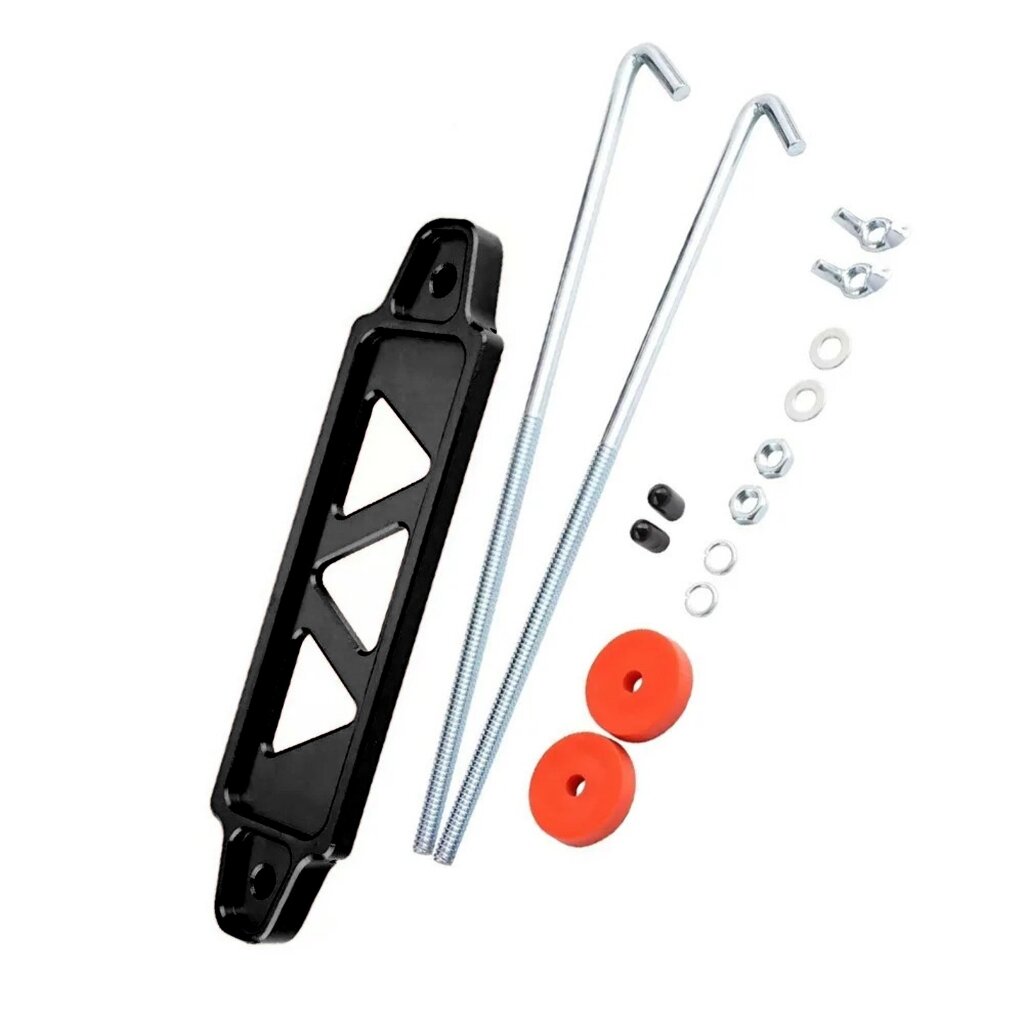 Универсальный алюминиевый кронштейн для крепления аккумулятора с регулируемым J-образным крюком