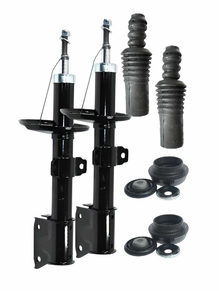 Комплект передней подвески амортизаторы с опорами на все Renault Duster / Nissan Terrano 2014- 2WD/4WD