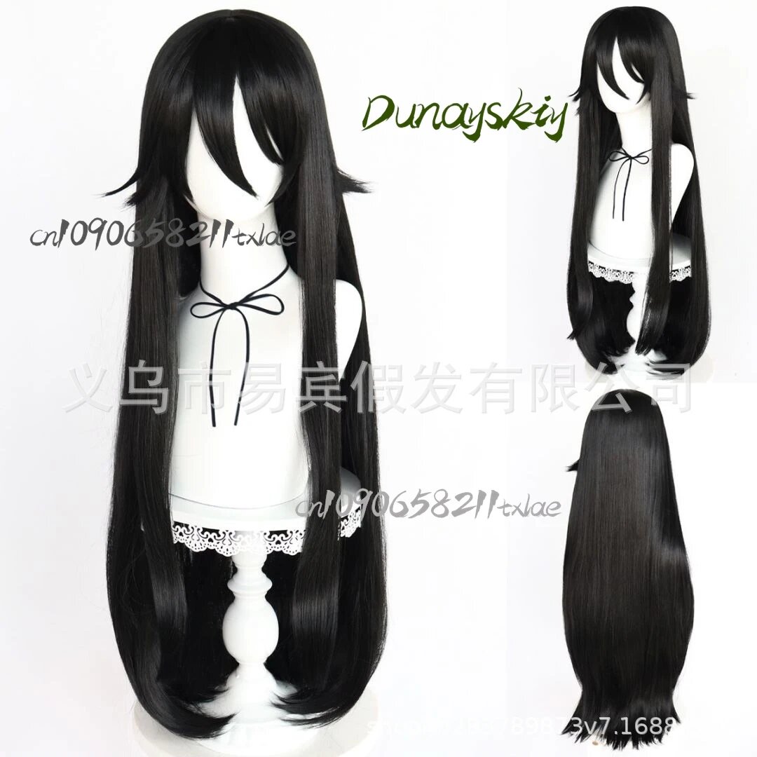 Черный косплей парик Ayano Aishi, w2, One Size