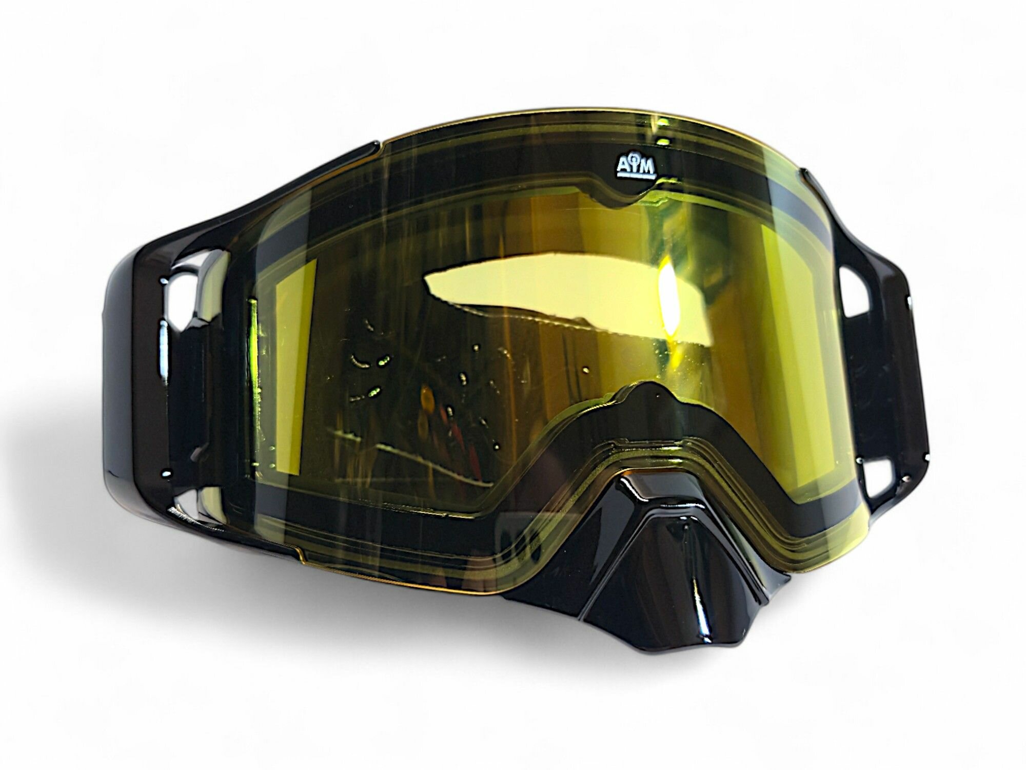 Очки снегоходные с подогревом AiM (PRO) 31-104 Accu Heated Black Glossy