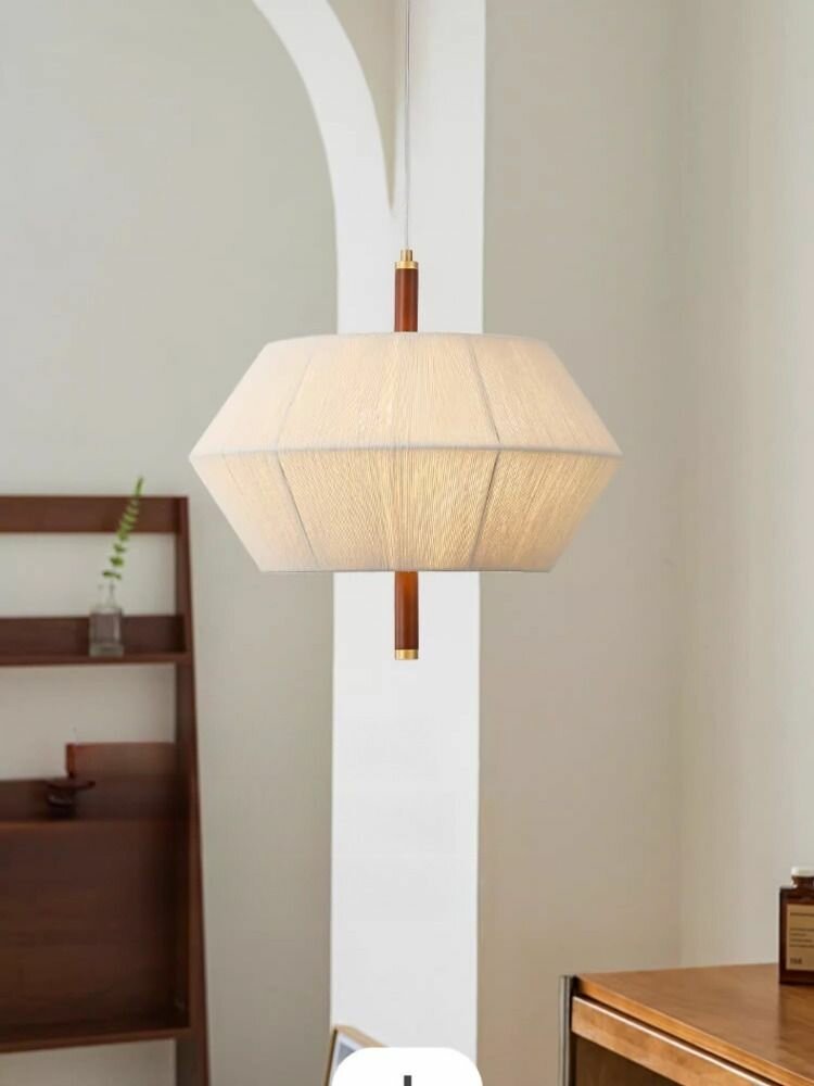 Люстра из ткани ваби-саби