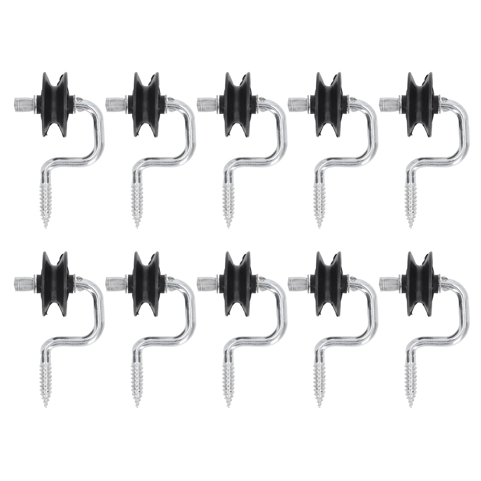 10 шт. в упаковке полевого электронного забора, аксессуары для передней части, саморезные изоляторы, винтовые угловые изоляторы, прикрепленные к проводке кольев