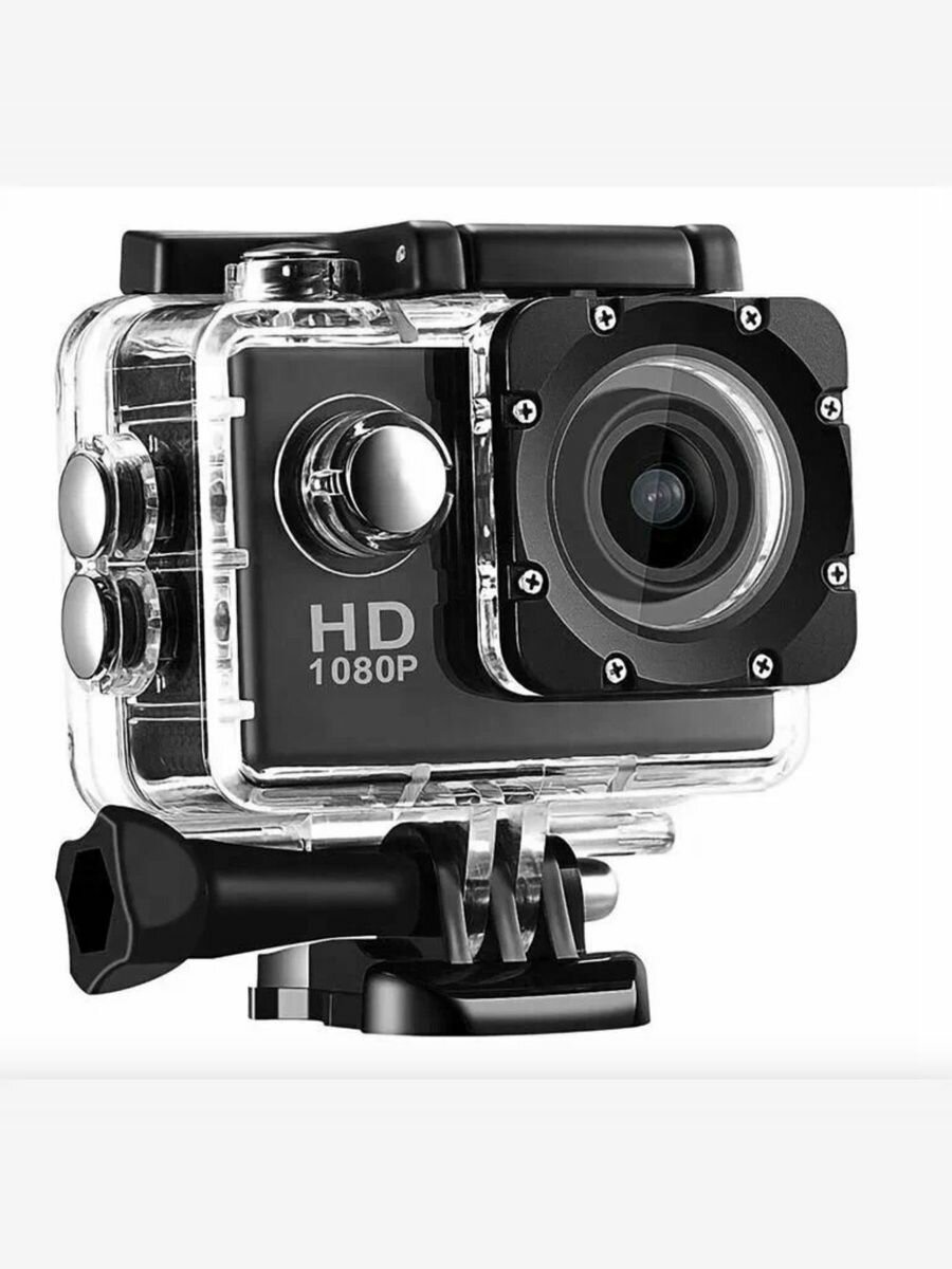 Экшн-камера "Sports HD DV 4K", для спорта, путешествий, запись 4К, черный