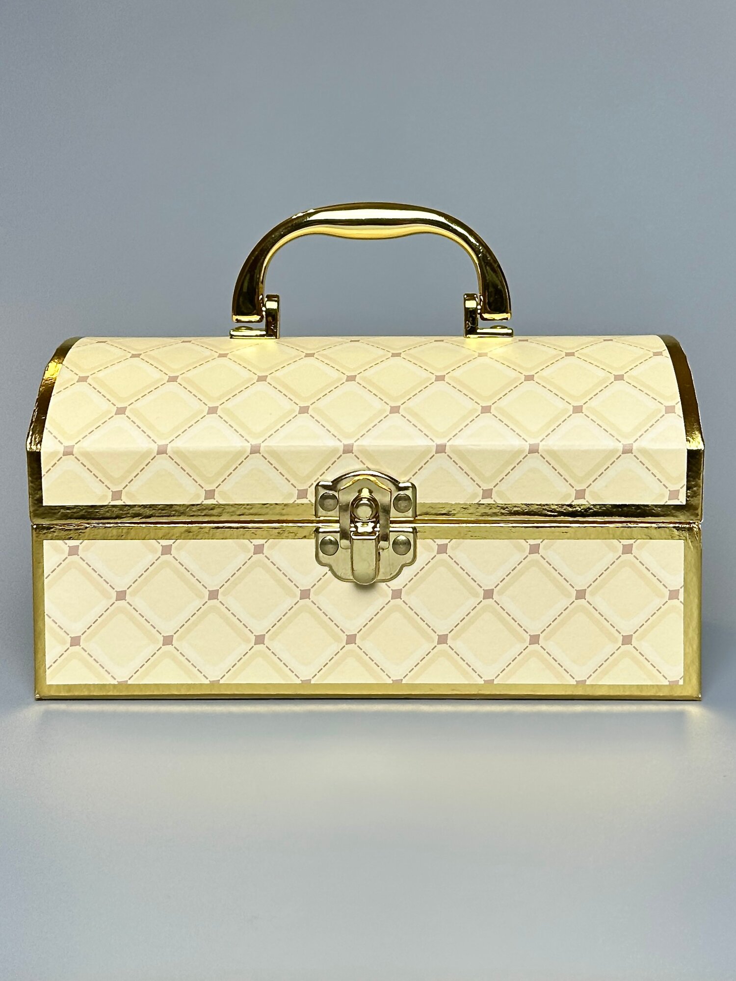 Праздничный сундук для подарка Chest Beige Small 20*11 см ручной работы 1 шт