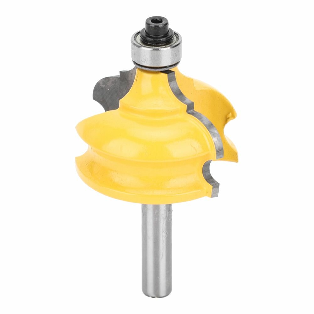 Фреза по дереву с хвостовиком 8 мм, фреза для архитектурного формования для деревообработки, цанга 1/4 дюйма, 2 канавки, режущий инструмент для алюминия