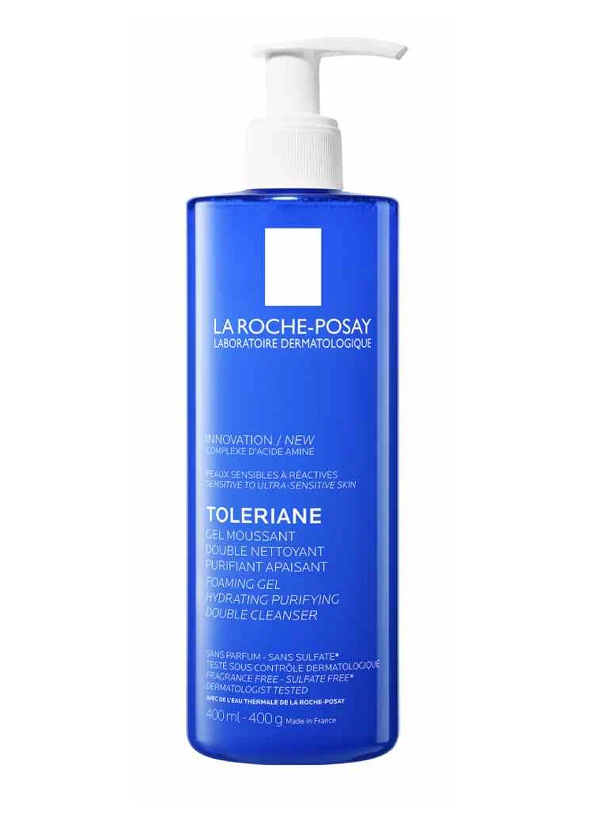 La Roche Posay Толеран Очищающая гель-пенка для лица двойного действия 400мл