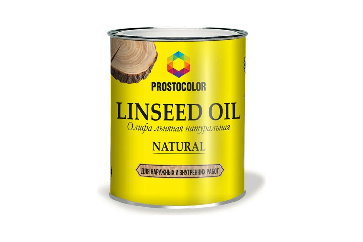 Олифа льняная натуральная простоколор Prostocolor 0,75 л 95722 101325 для дерева