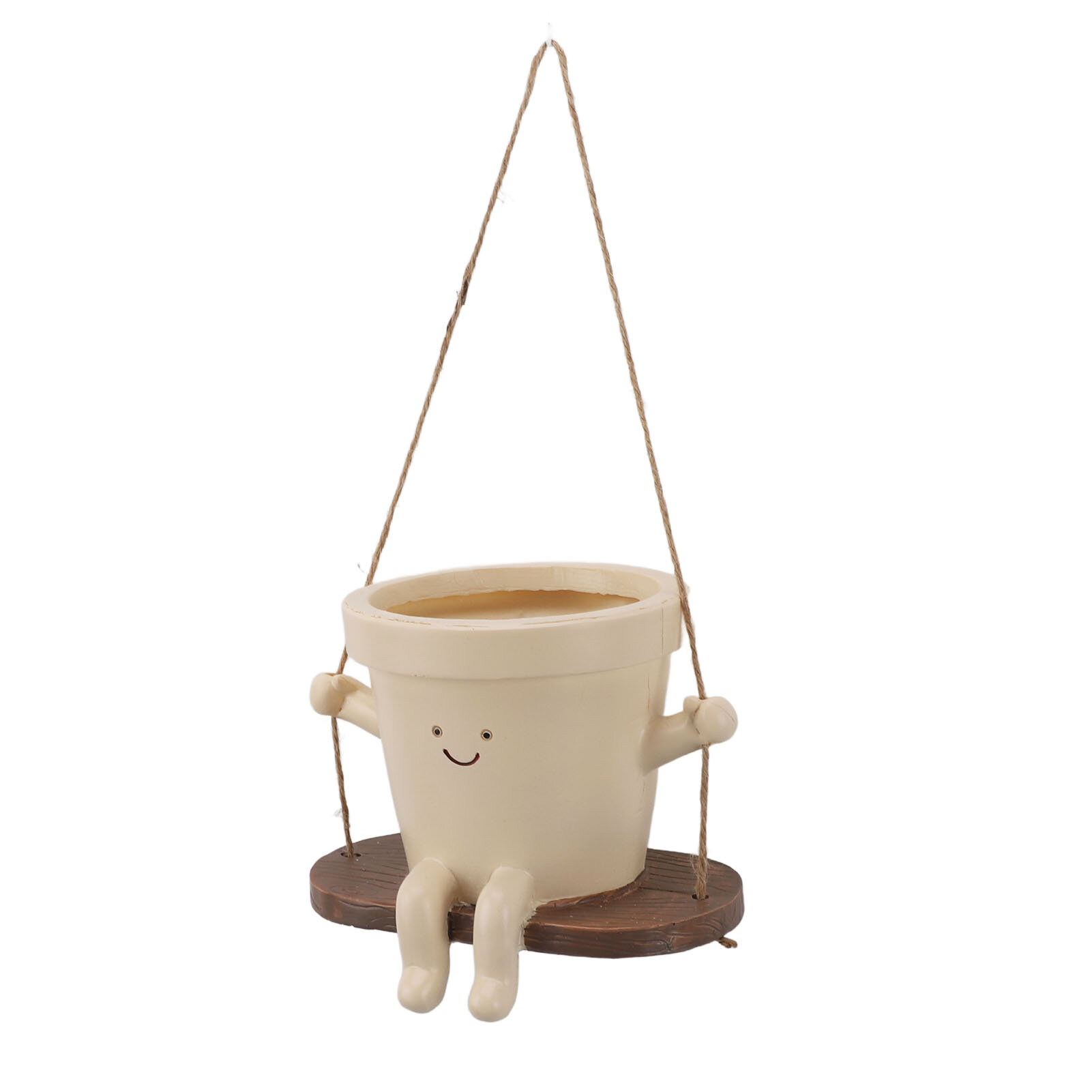 Горшок для цветов с поворотным лицом, милый декоративный подвесной горшок для лица, цветочный горшок для внутреннего и наружного садового декора