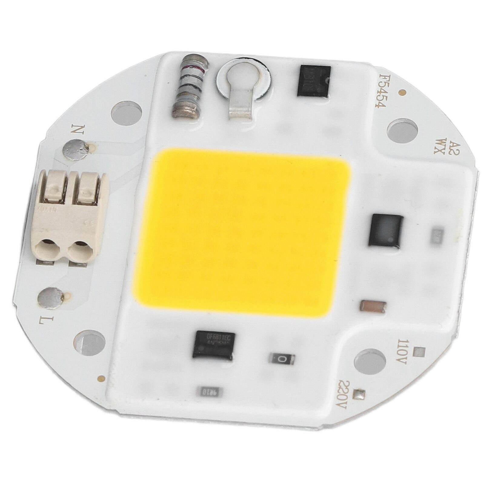 Лампа COB с шариком, светодиодный чип высокой мощности, высокая яркость, бесплатный привод для лампы DIY, прожектор, внутреннее освещение, 220 В, 50 Вт, теплый белый, 2800K 3500K