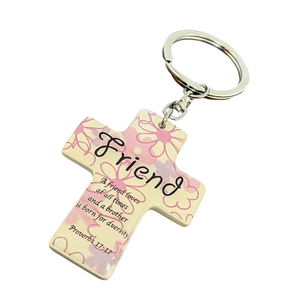 Деревянный Брелок Религиозный Подарок Для Женщин Мужчин Рождество День Рождения Юбилей Дома Автомобиля