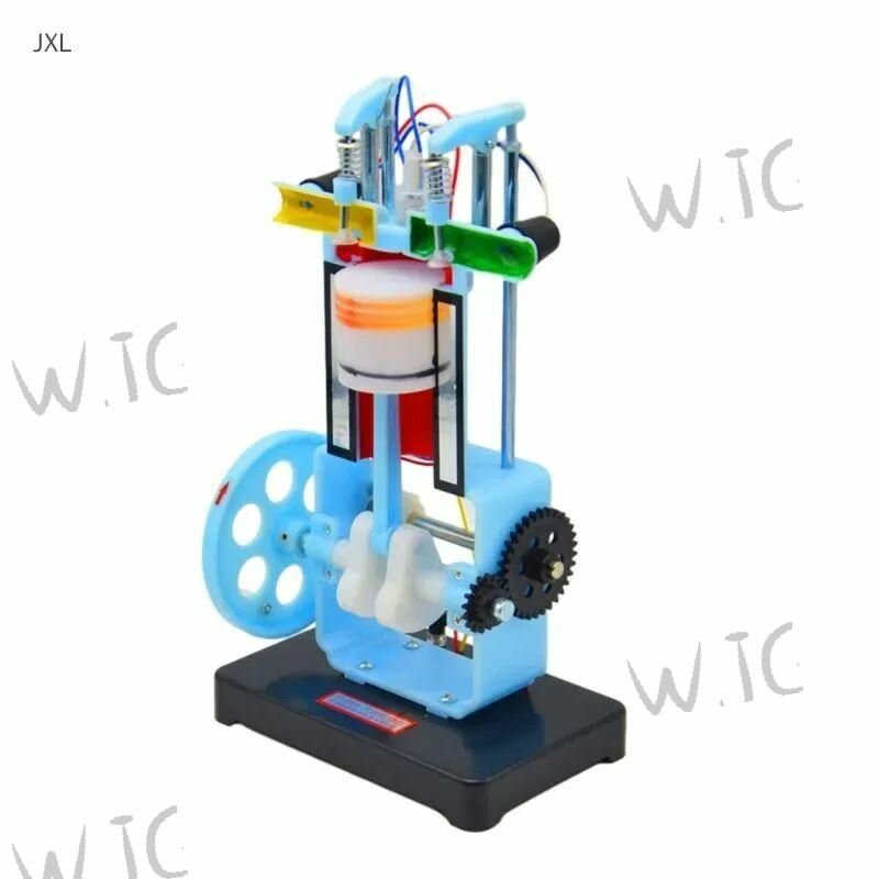 Модель 4-тактного двигателя внутреннего сгорания, модель дизеля, одноцилиндровый, физика, механика