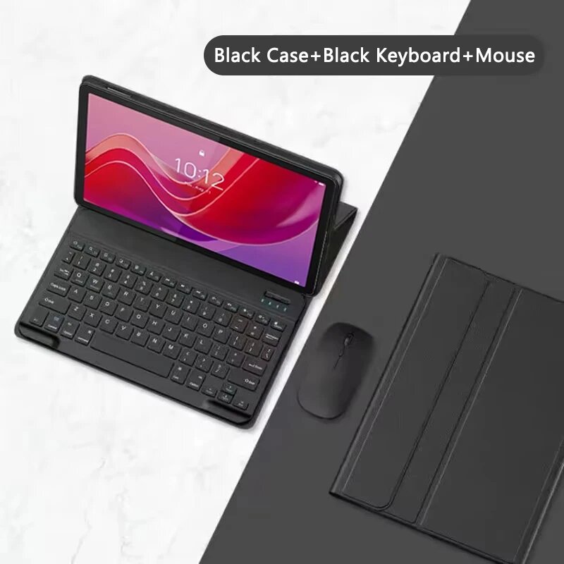Чехол-клавиатура EWA для Lenovo Xiaoxin Pad 2024 11" Russian Keyboard, Black B