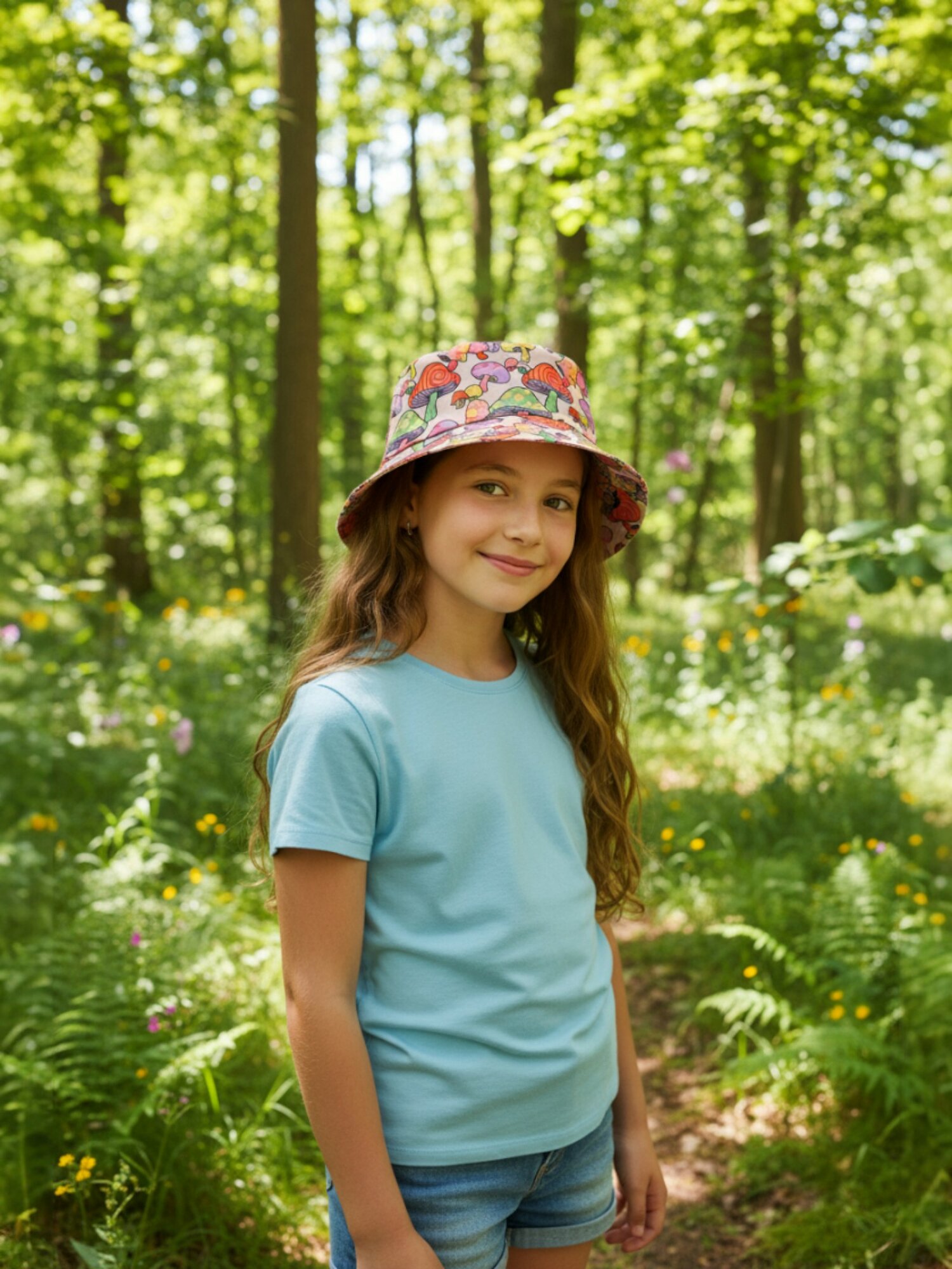 Панама грибочки для девочек