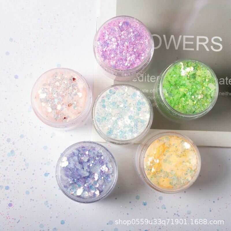 1 банка зеленый блёстки/ премиум супер мерцающий блеск - для литья изделий