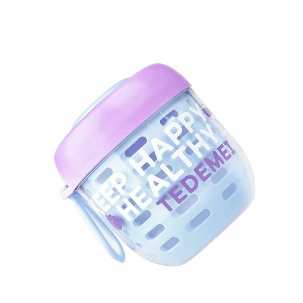 Пластиковый стакан для фруктов и завтрака, Небесно-голубой