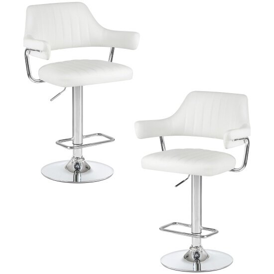 Стул барный Dobrin CHARLY (белый)(2 шт/уп)
