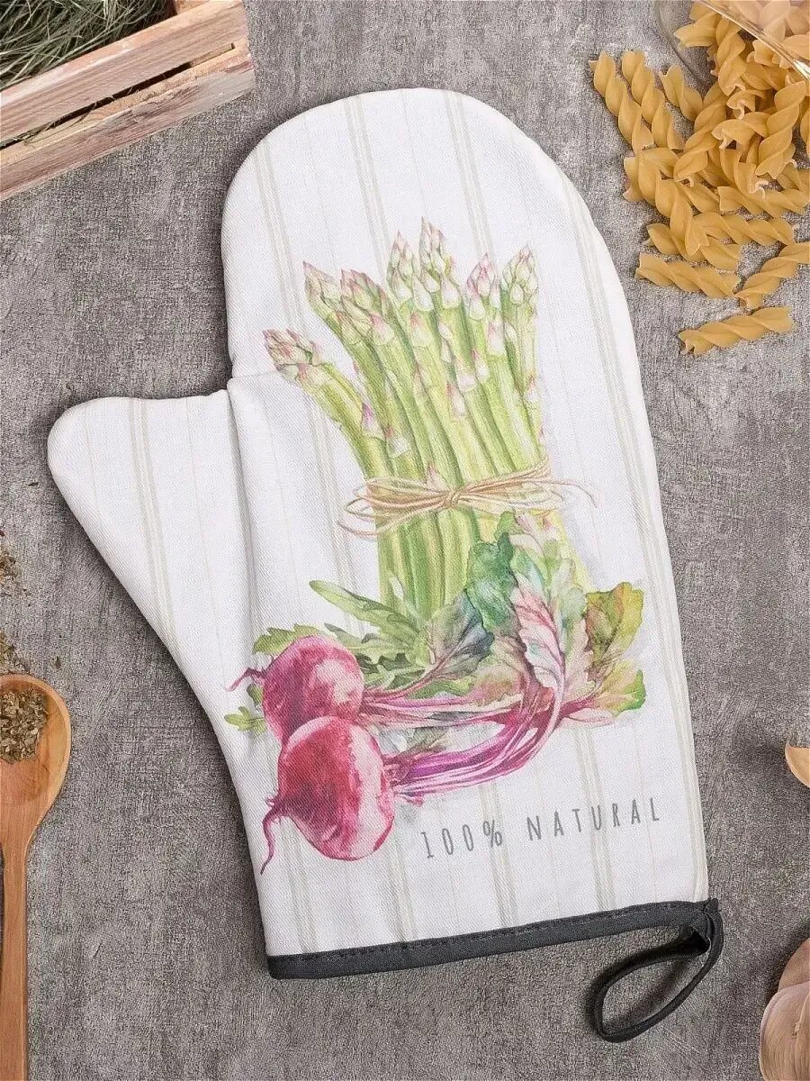 Варежка прихватка для кухни 20х28 для горячего для дома