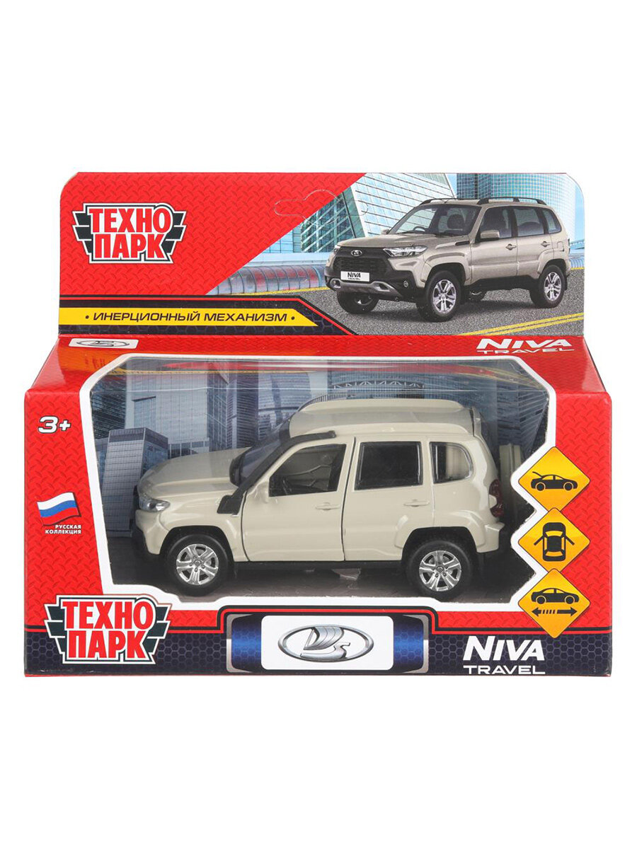 Технопарк Машина LADA Niva Travel 12 см бежевый металл NIVАТRАVЕL-12-ВG с 3 лет