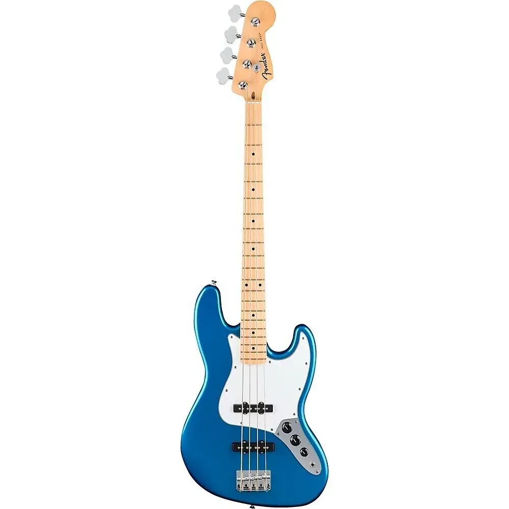 Бас-гитара Fender Standard Jazz Bass®, цвет Aqua Marine Metallic, 4 струны, привинченный гриф, корпус - тополь, гриф - клён, мензура 34 дюйма, 20 ладов, Индонезия