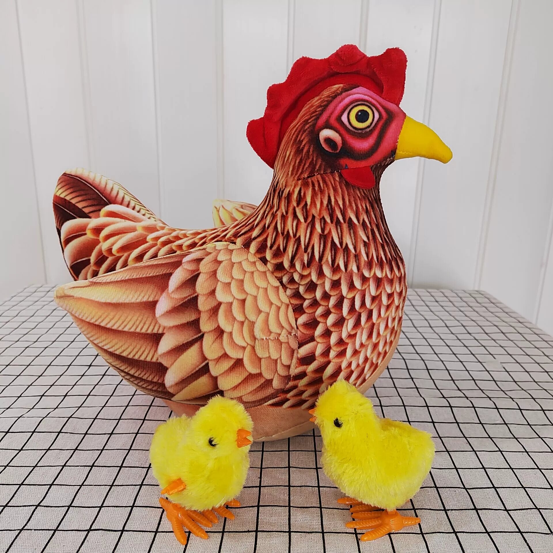 Имитация куклы цыпленка, плюшевая игрушка, большой петух, курица, тряпичная кукла, свадебная курица, детский подарок на