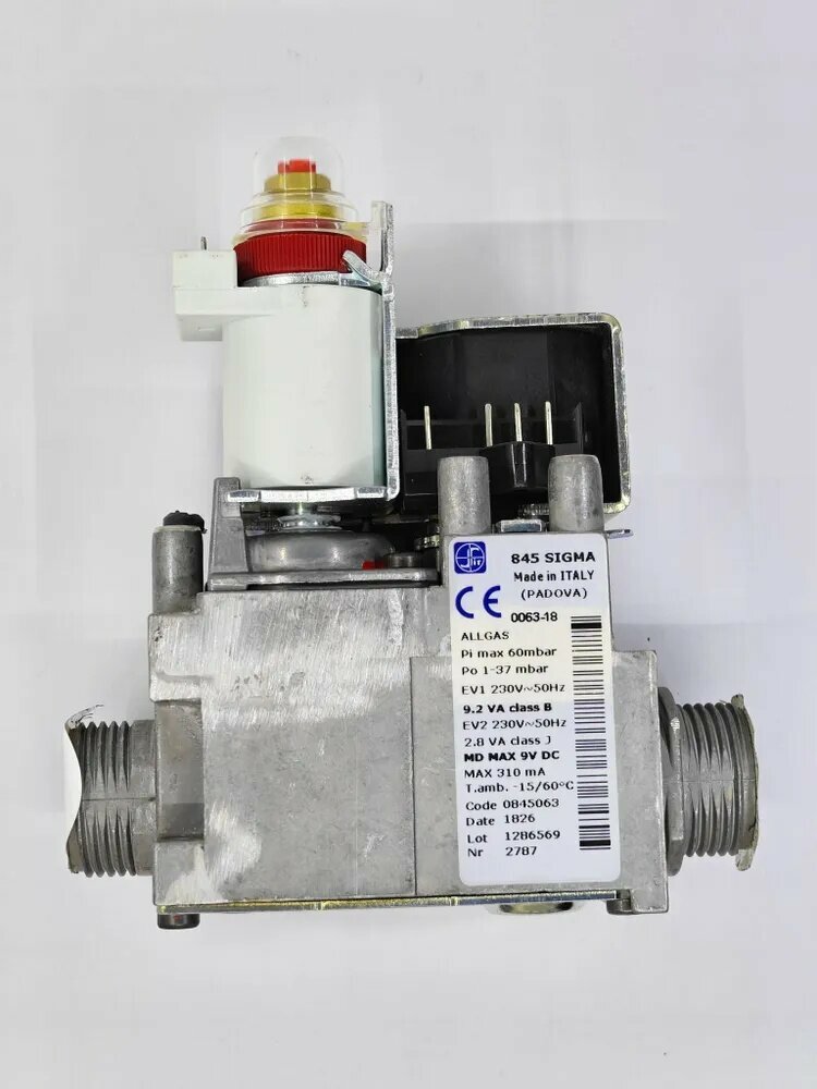 Газовый клапан SIT 845 SIGMA 0.845.063 с белой модуляционной катушкой 5658830
