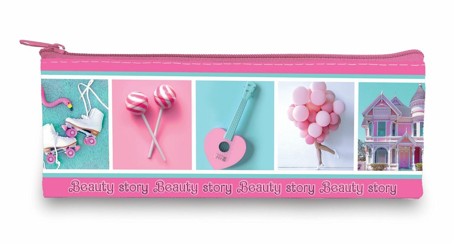 Пенал-косметичка "Красивая история" 195*75 64208 "Hatber"