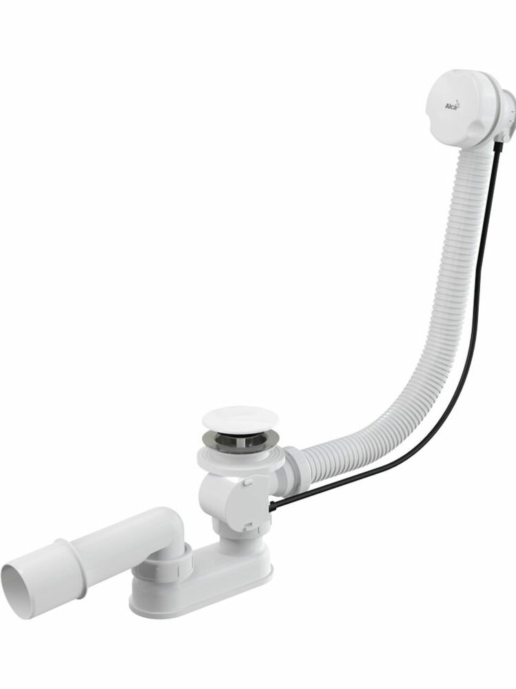 Слив-перелив Alcaplast A51BM-100 полуавтоматический, белый