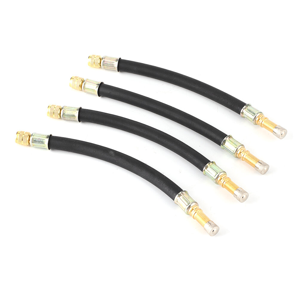 4 шт. удлинители клапана для шин, гибкий переходник для накачки колес, универсальный автомобильный адаптер 190 мм